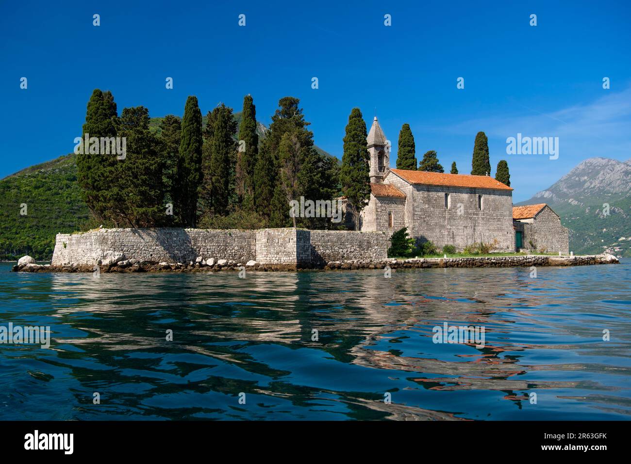 St. George's Monastery Island, Perast, Bay of Kotor, Montenegro, Sveti ...