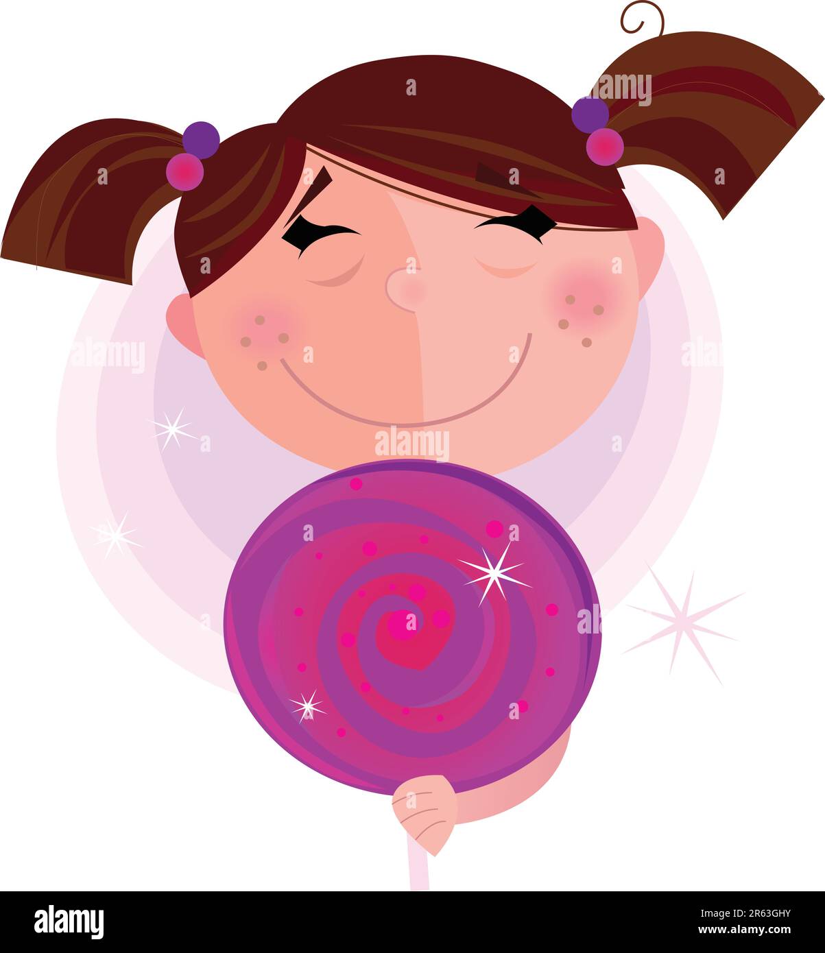 Child with candy. Vector cartoon Illustration Stock Vector Image & Art ...