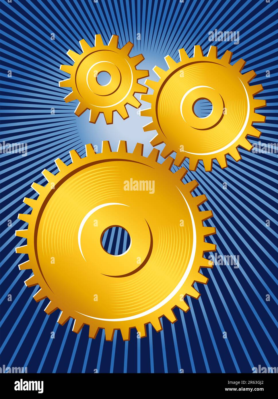 Meshed gears Stock Vector Images - Alamy