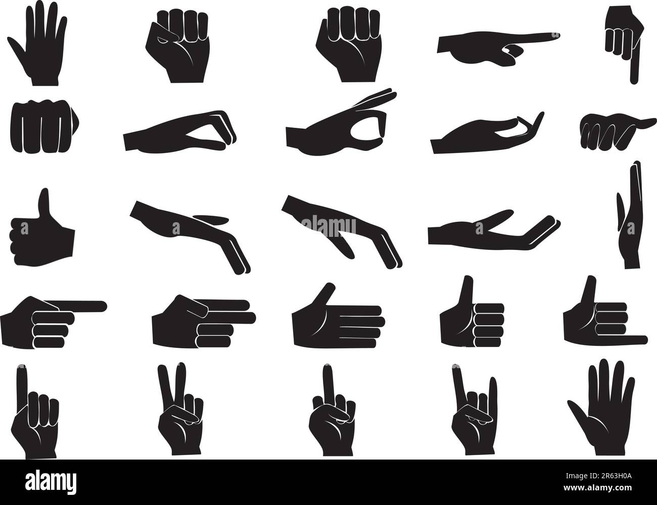 vektor illustration of a hand set Stock Vector Image & Art - Alamy