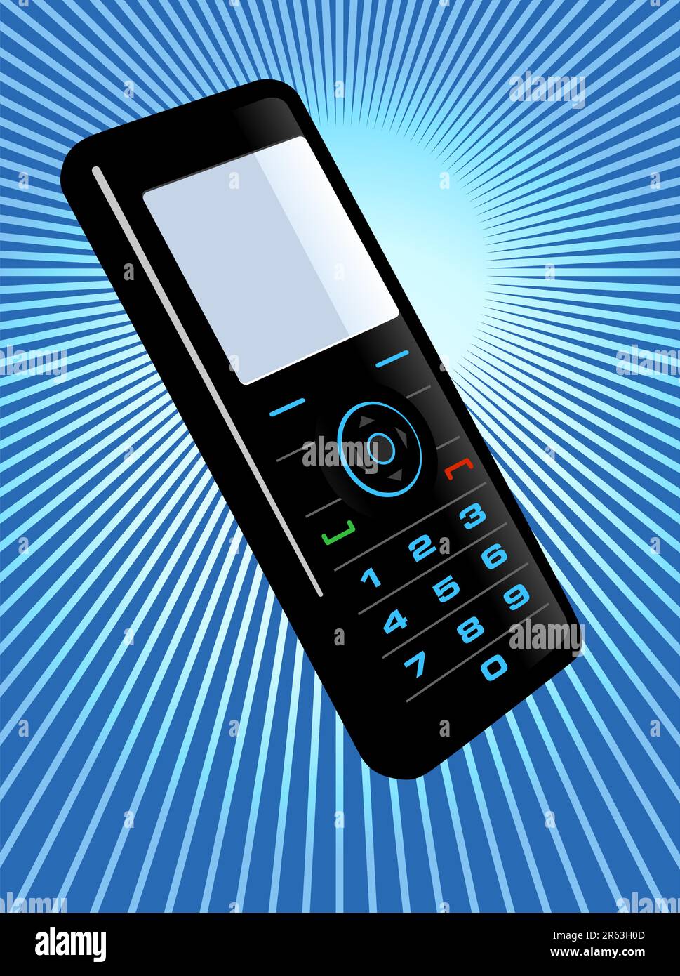 Vector illustration of a cell phone Stock Vector Image & Art - Alamy
