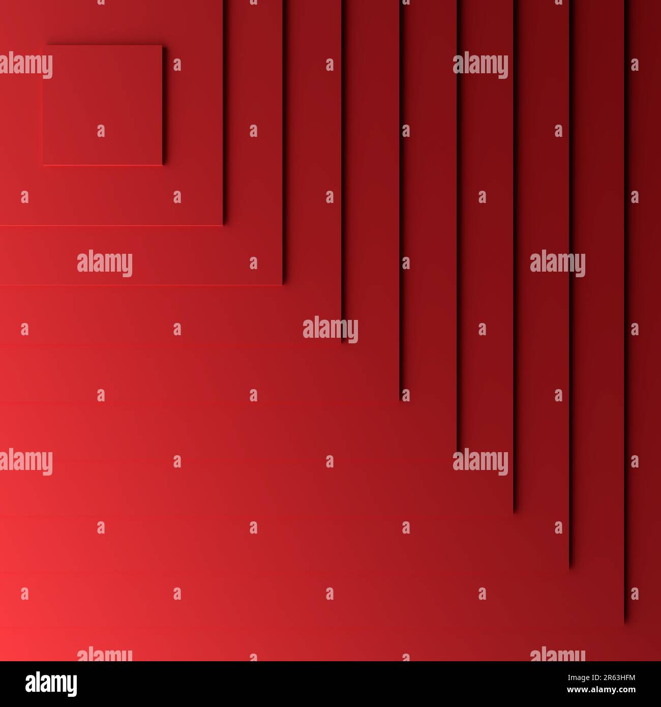 Red modern background with three dimensional steps, 3d rendering Stock ...