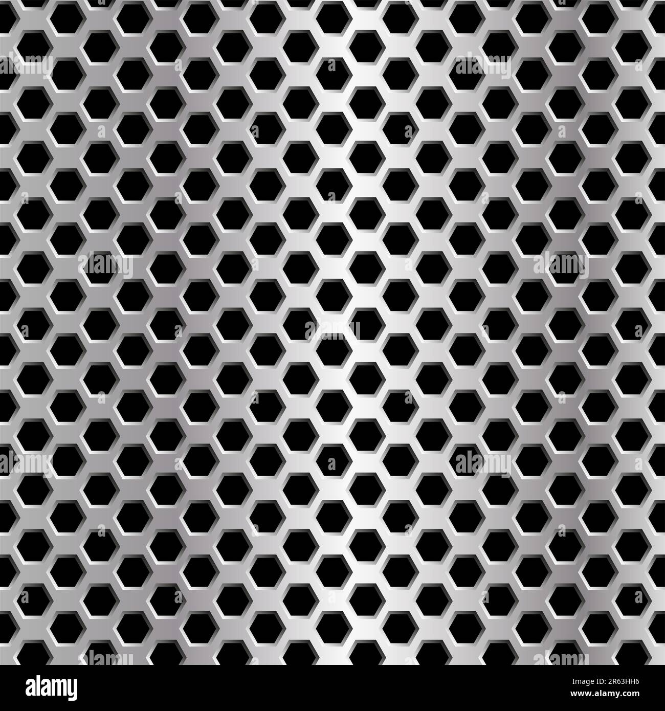 Honeycomb metal grid background, vector illustration Stock Photo - Alamy