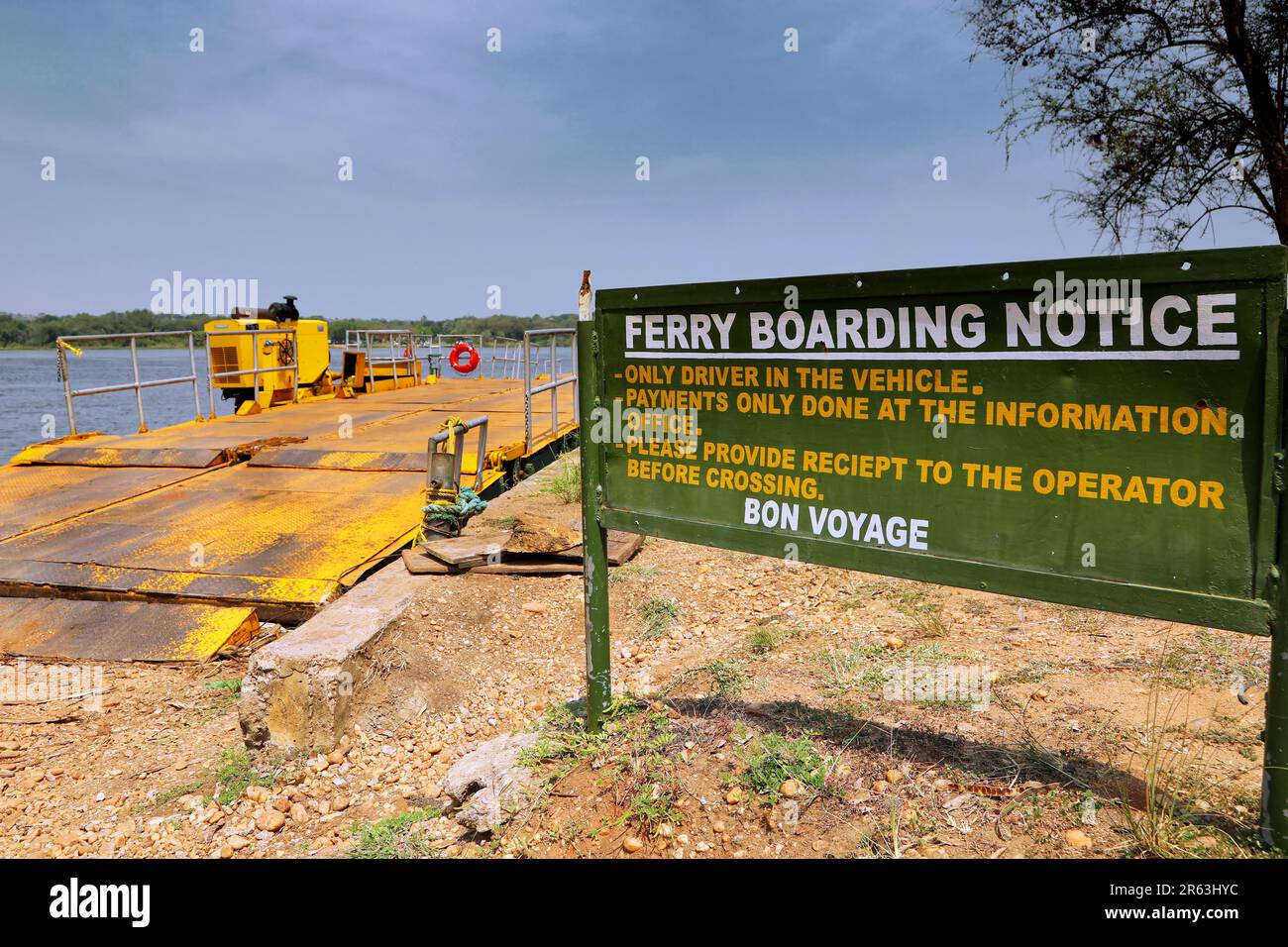 Ferry across the Nile, Murchison Falls National Park Uganda Stock Photo ...
