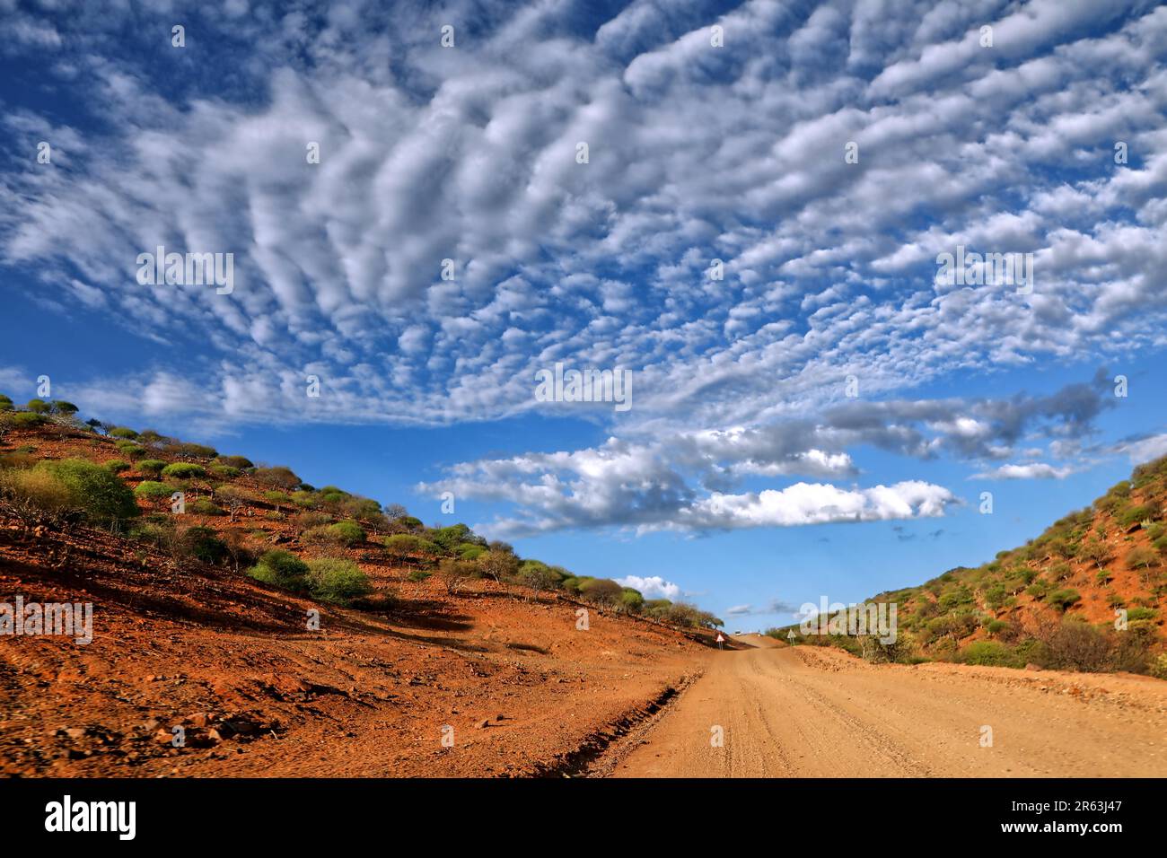 Street and landscape in the north of Namibia Stock Photo - Alamy