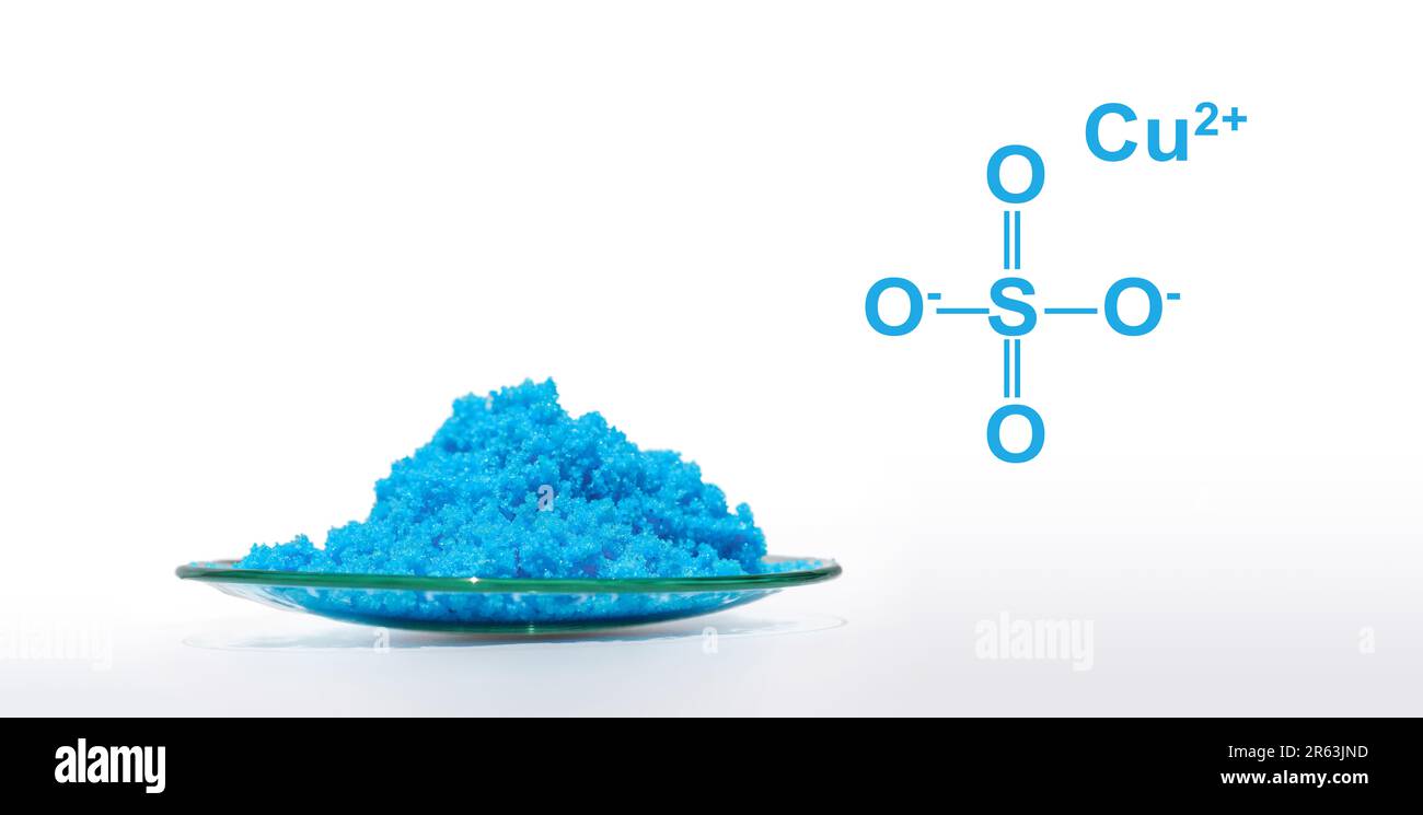 Copper Ii Sulfate With Molecular Structure Chemical Ingredient Used
