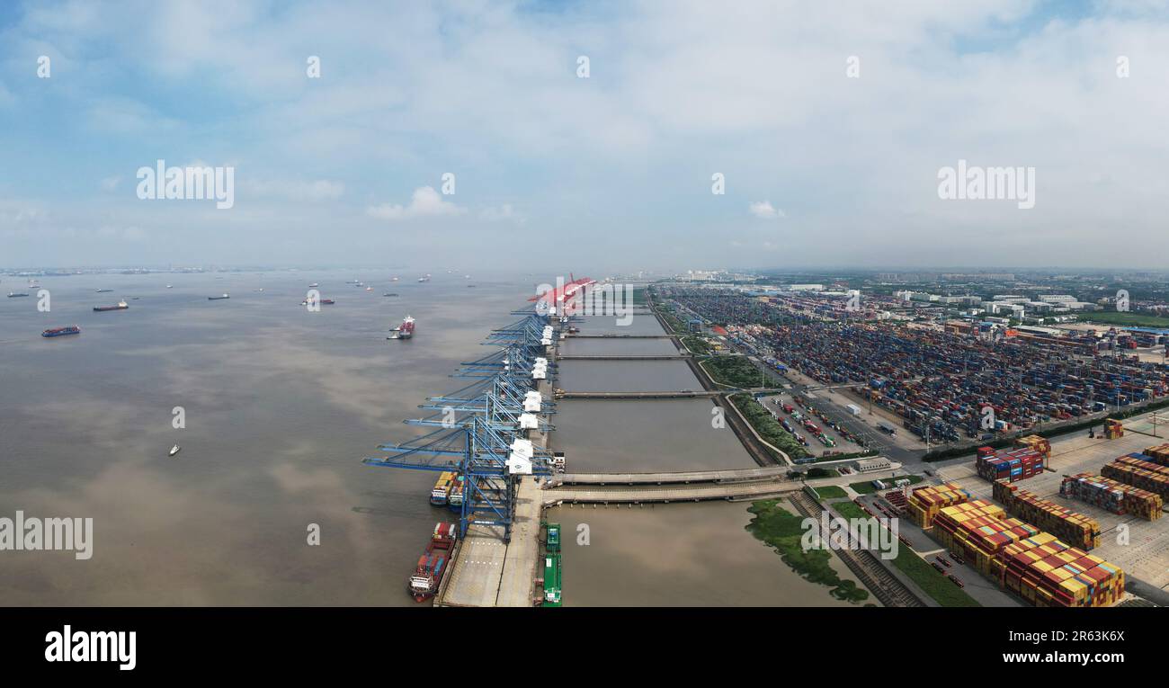 SHANGHAI, CHINA - JUNE 6, 2023 - Aerial photo taken on June 6, 2023 ...