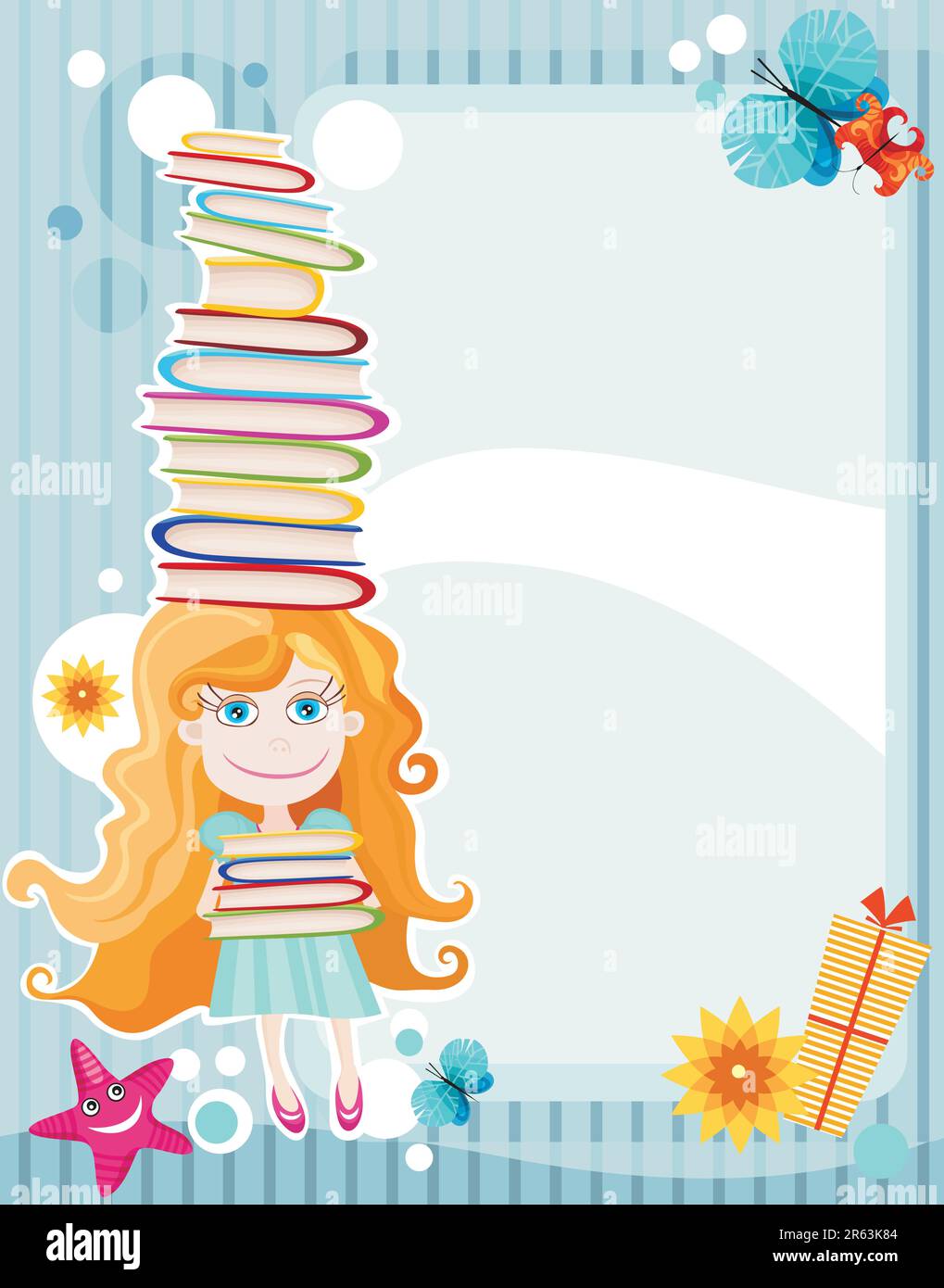 vector illustration of a school card Stock Vector Image & Art - Alamy