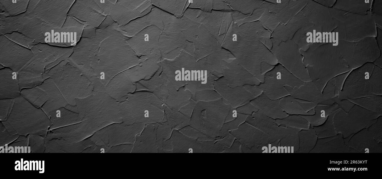 Black or dark gray plaster stone wall texture background Stock Photo ...