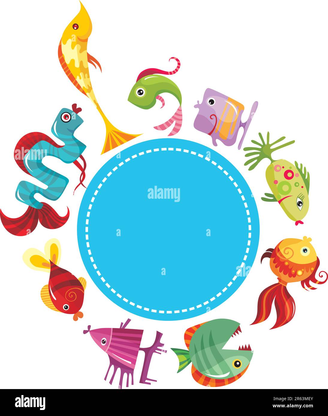 vector illustration of fish set Stock Vector Image & Art - Alamy