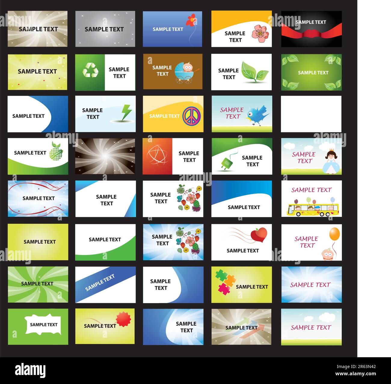 Picture cards child Stock Vector Images - Alamy