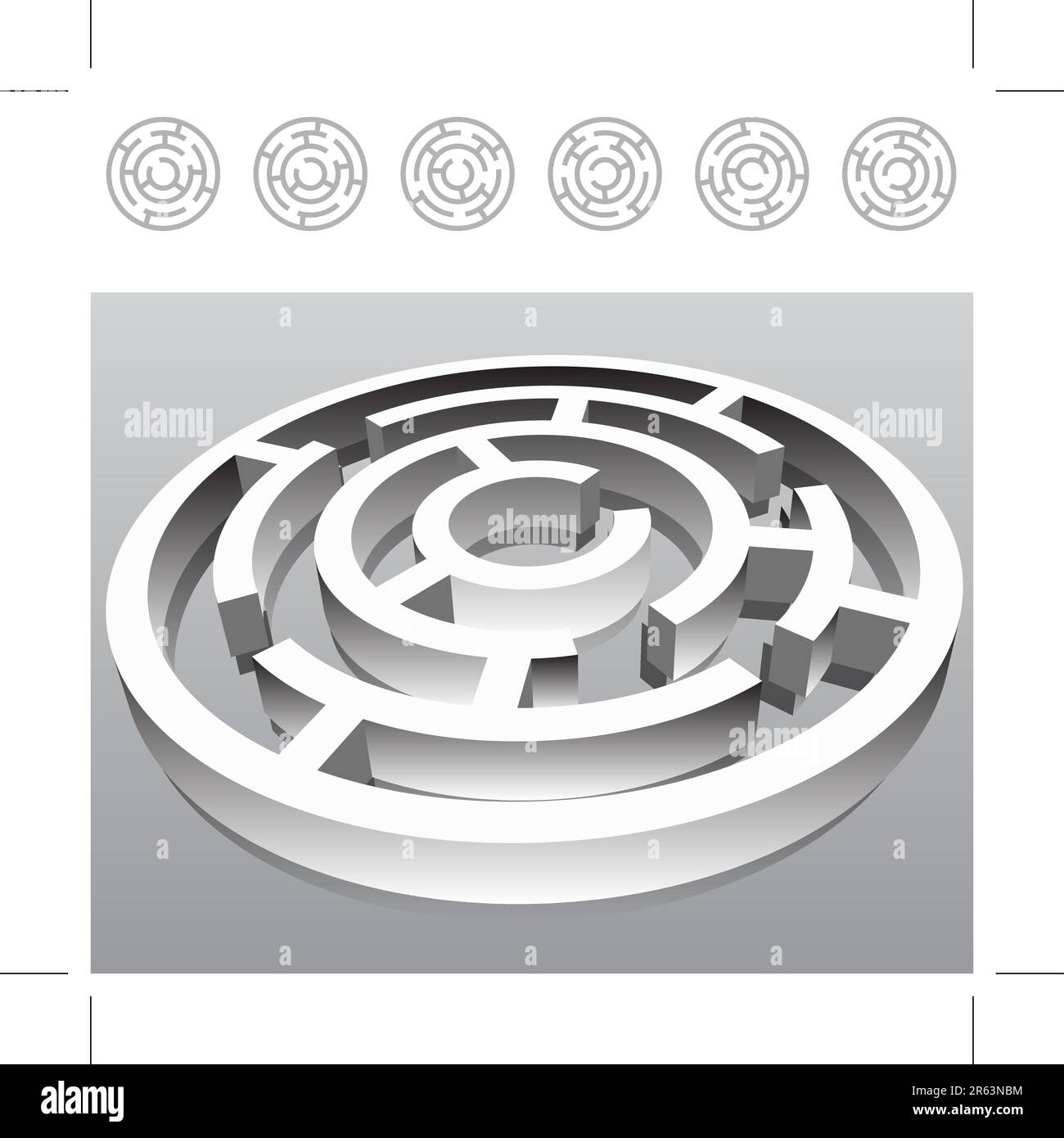 An image of a 3D Maze Stock Vector Image & Art - Alamy