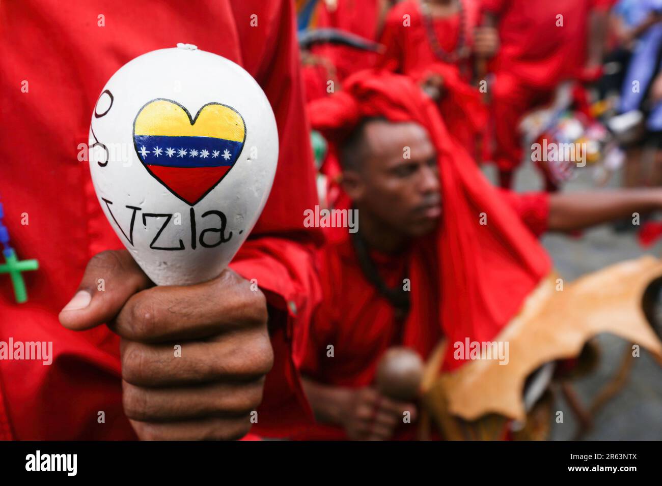 Corpus christi devil dance venezuela hi-res stock photography and ...