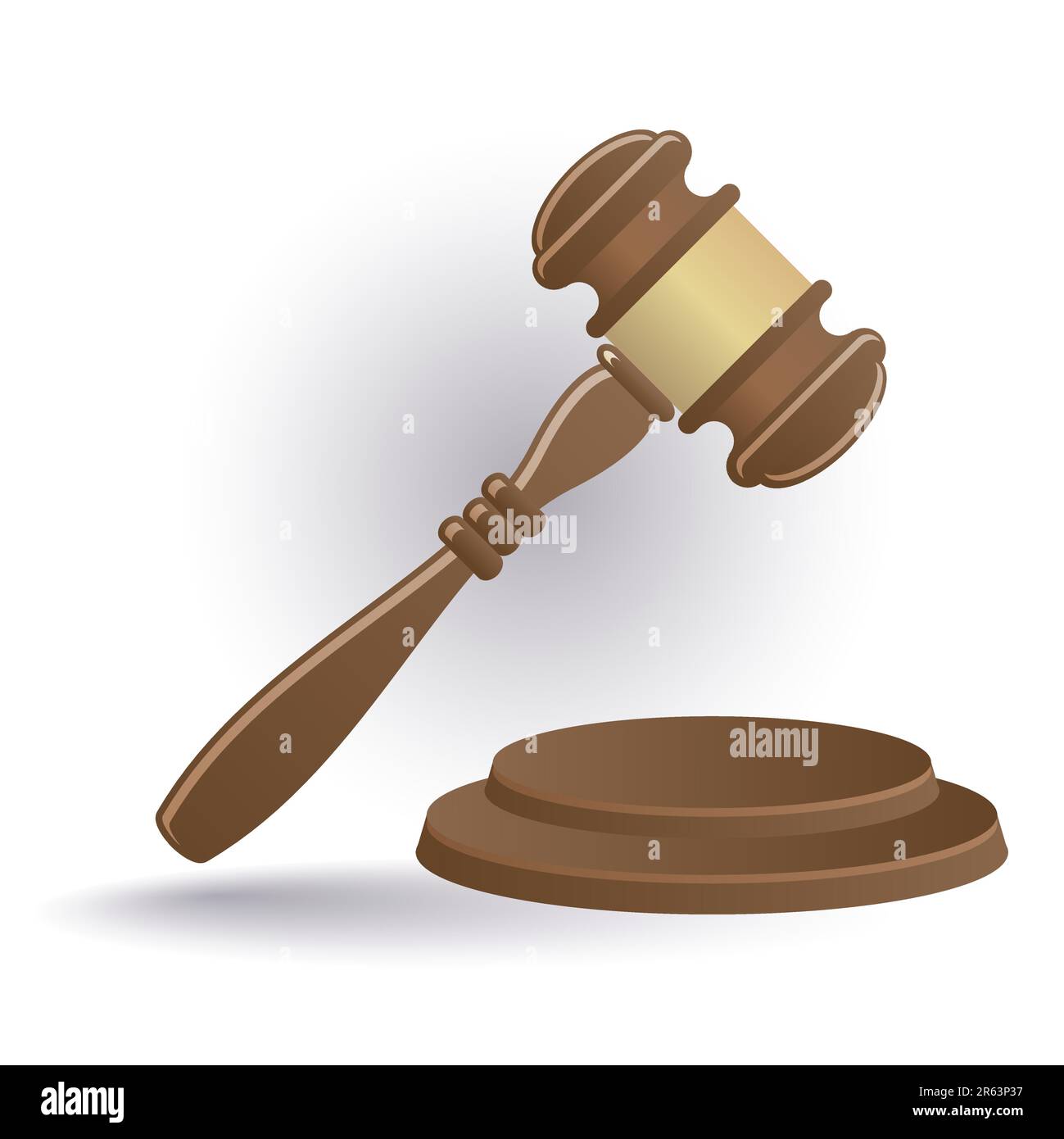 Judge gavel cutout Stock Vector Images - Alamy