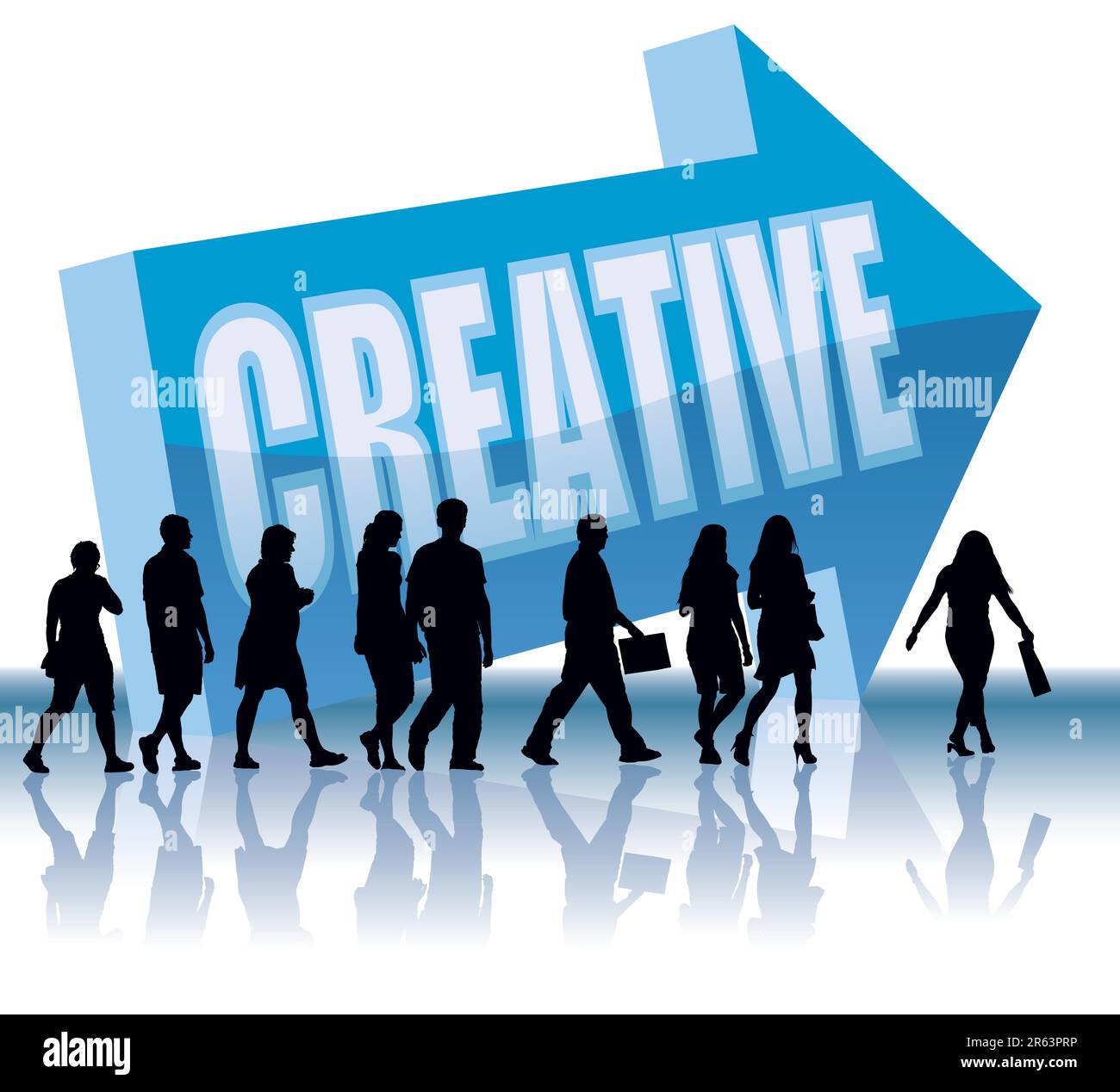 Creative image for team Stock Vector Images - Alamy