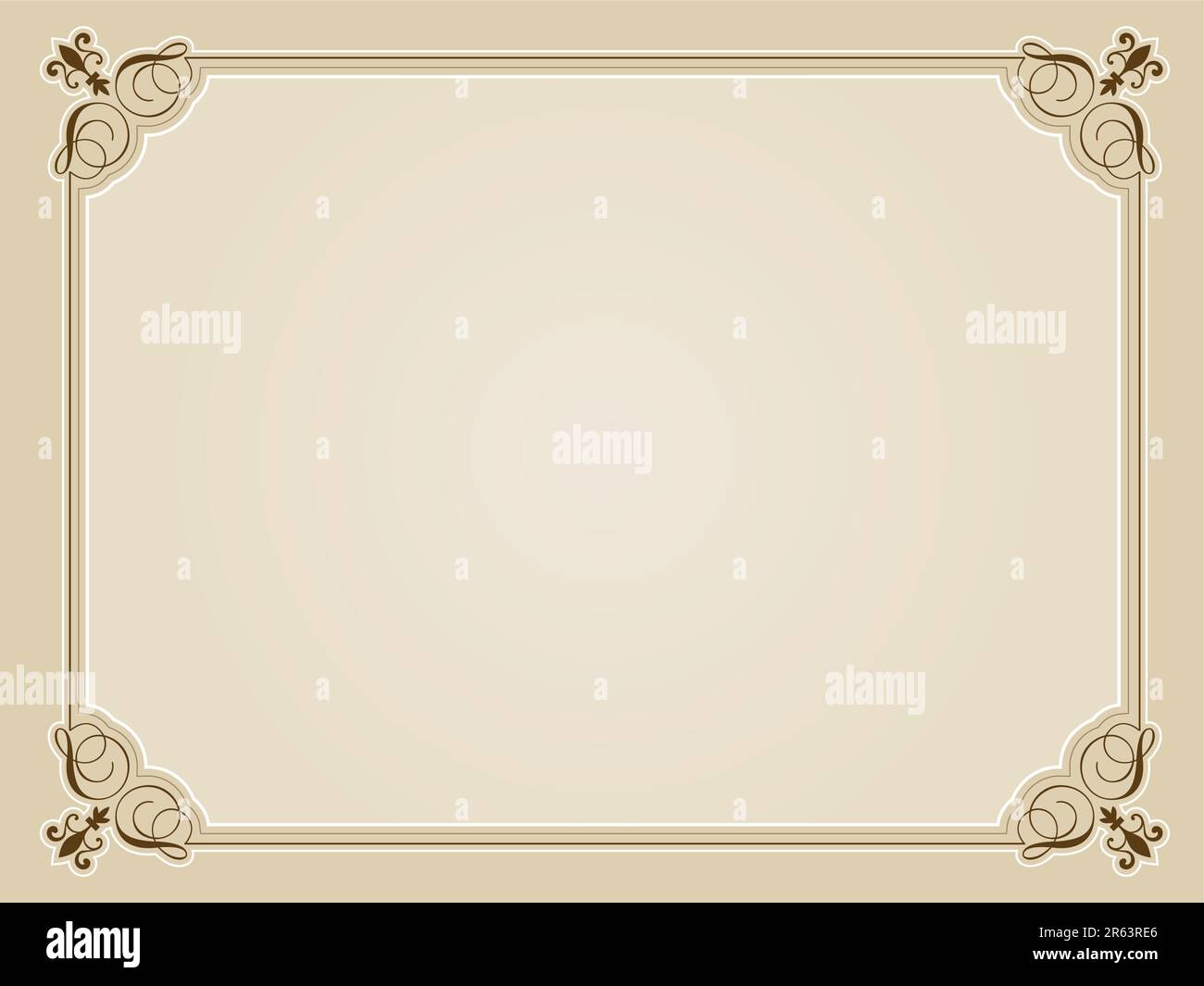 Blank certificate design hi-res stock photography and images - Alamy