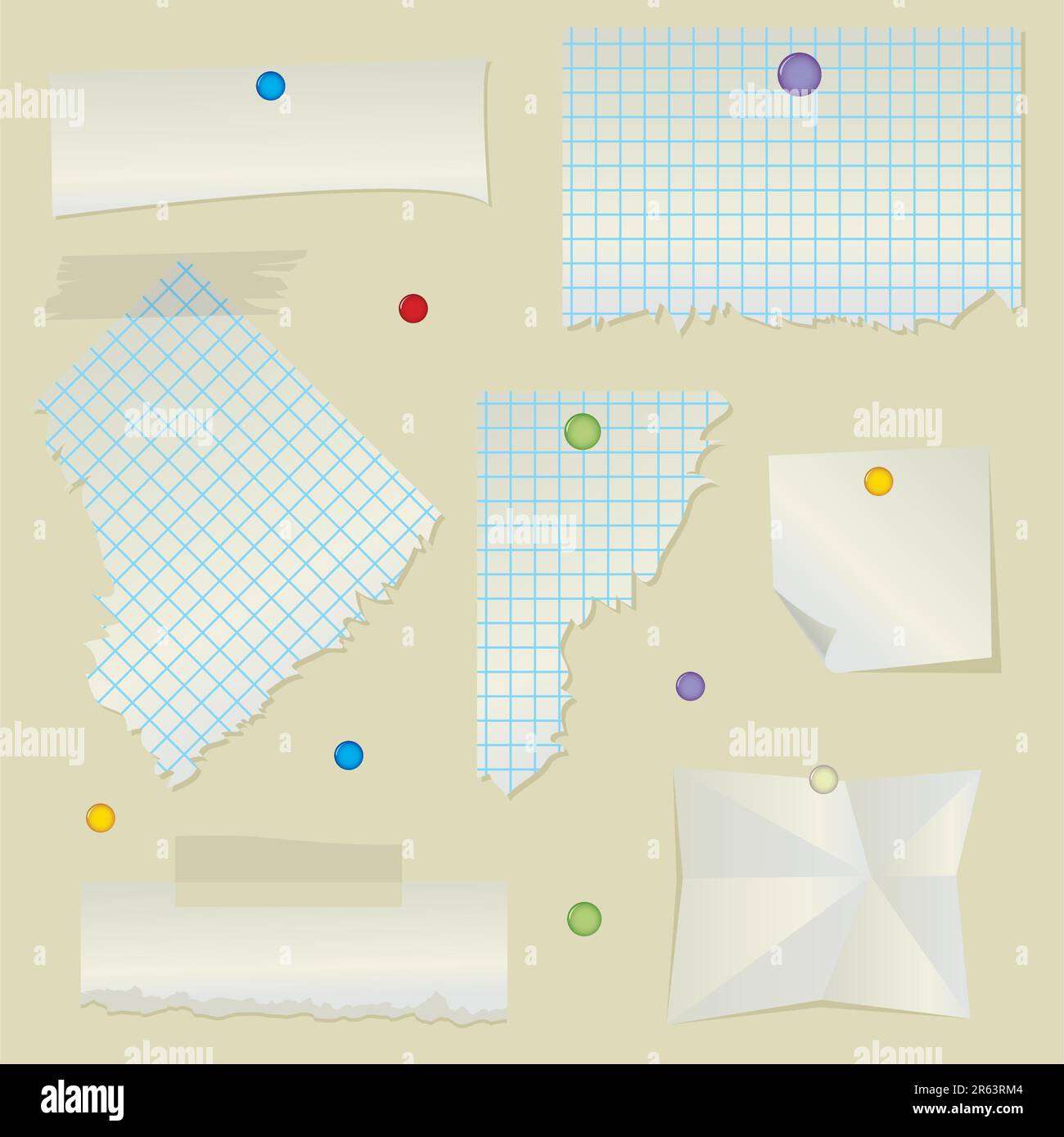 ripped and wrinkled paper set Stock Vector Image & Art - Alamy