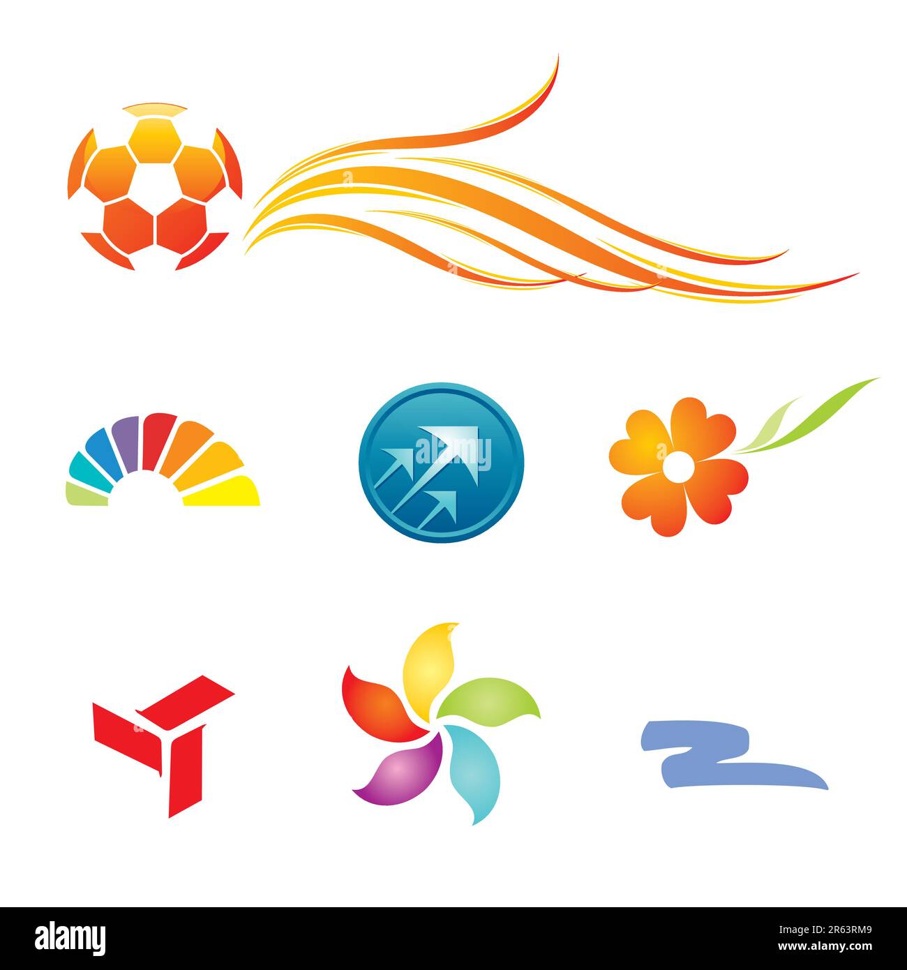 Football sign brand branding Stock Vector Images - Alamy