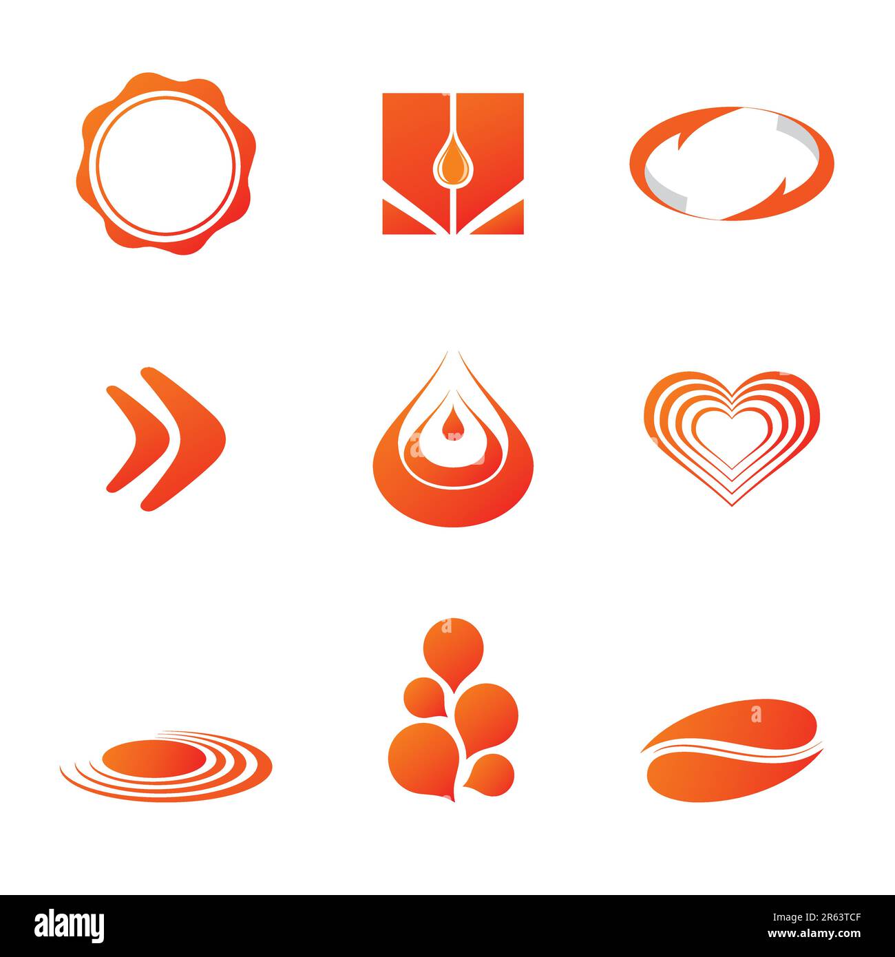 Set of corporate vector branding / logo templates. Just place your own ...