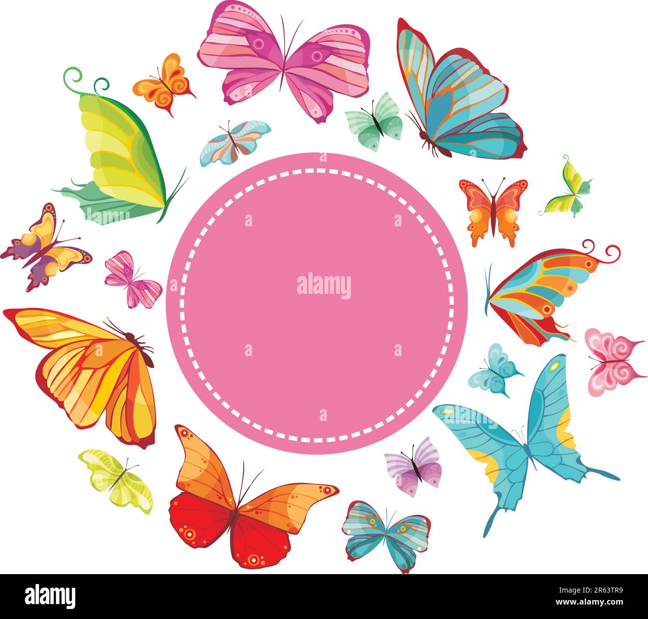 vector illustration of a spring card Stock Vector Image & Art - Alamy
