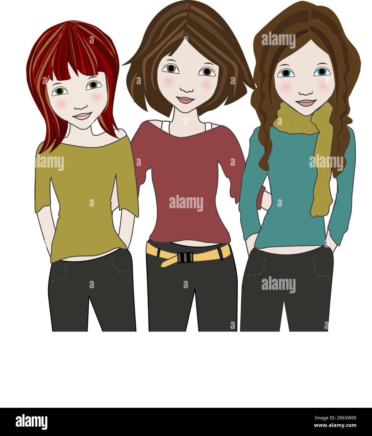 Lovely ladies. Vector and fully editable Stock Vector Image & Art - Alamy