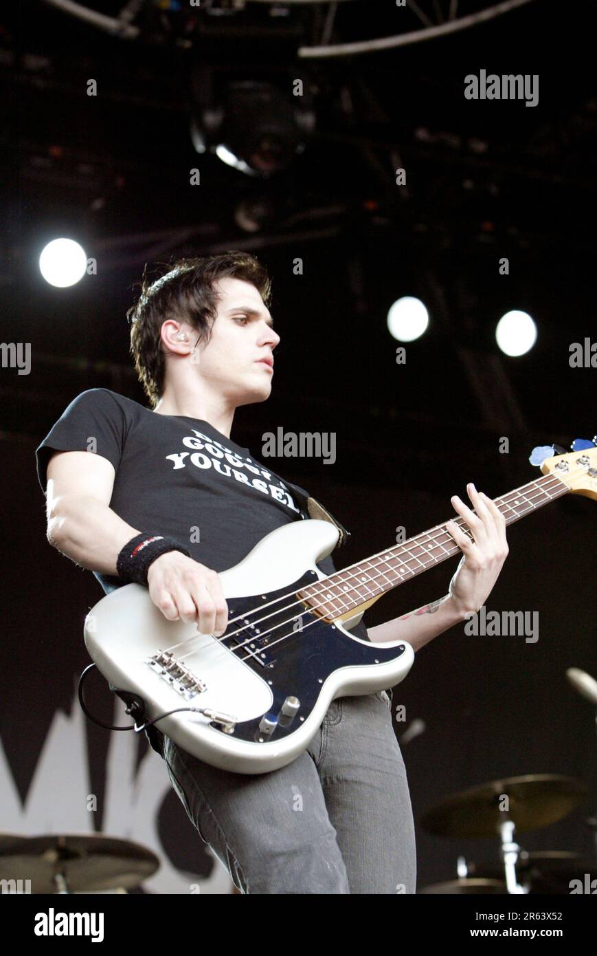 Mikey Way of My Chemical Romance performing at The Big Day Out music ...