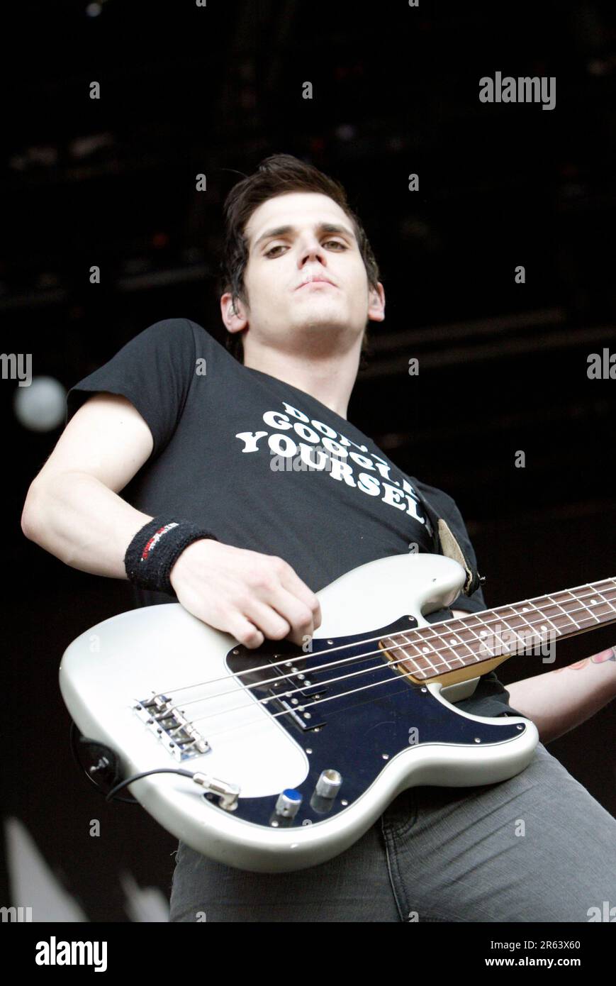 Mikey Way Of My Chemical Romance Performing At The Big Day Out Music