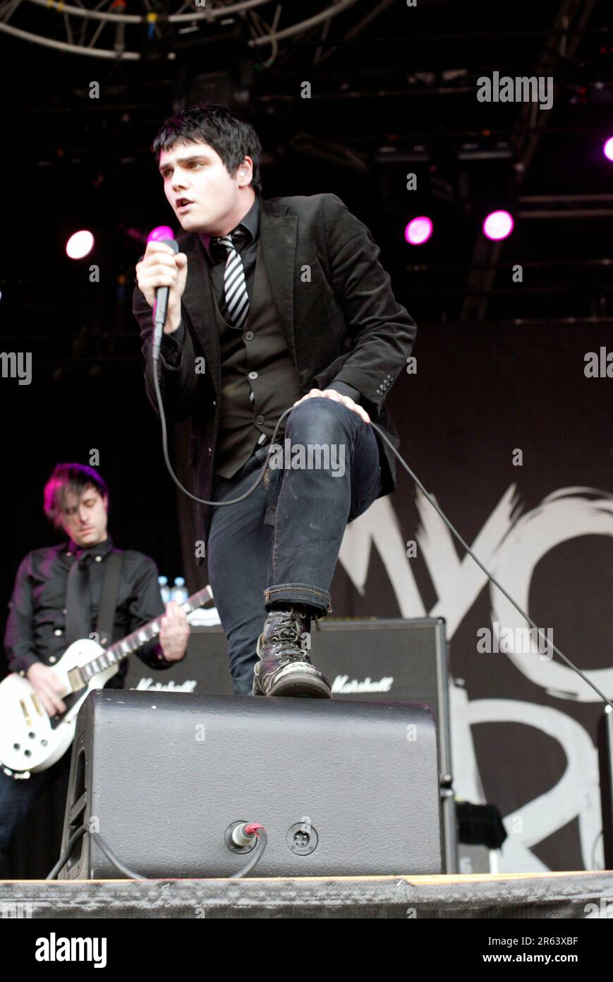 Gerard Way of My Chemical Romance performing at The Big Day Out music ...