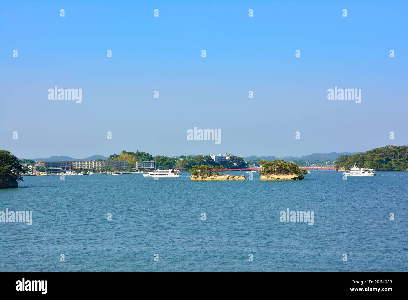 View of Matsushima Bay from Matsushima Seaside Park Stock Photo - Alamy