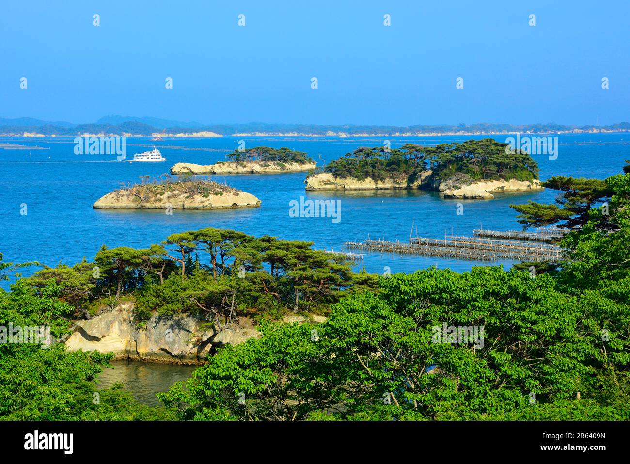 View of Matsushima Bay from near Osawadaira Stock Photo - Alamy