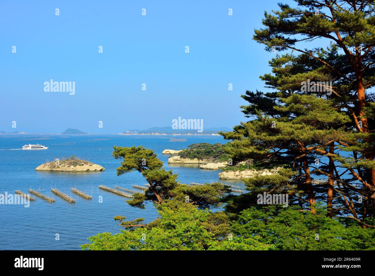 View of Matsushima Bay from near Osawadaira Stock Photo - Alamy