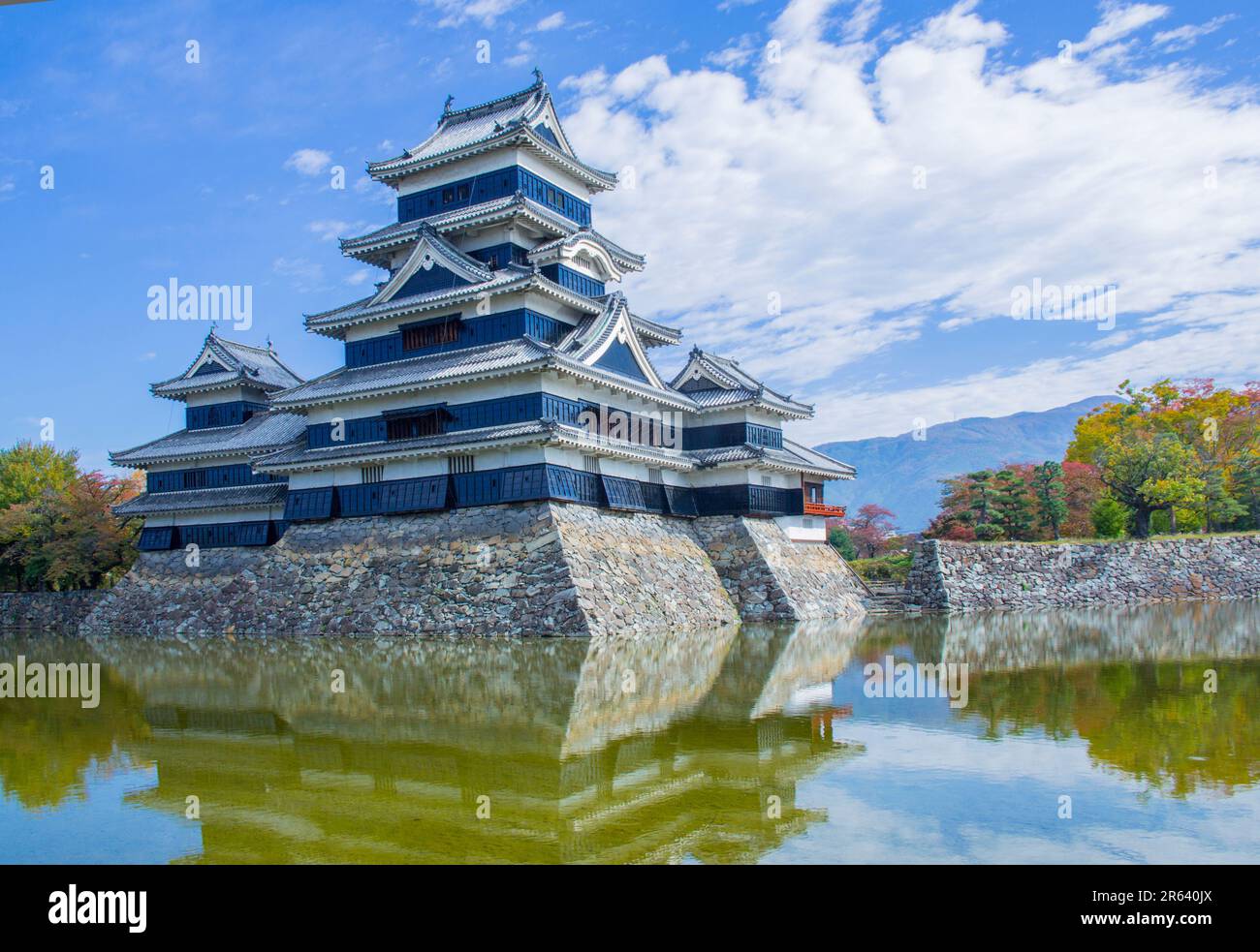 Matsumoto Castle and inner moat Stock Photo - Alamy