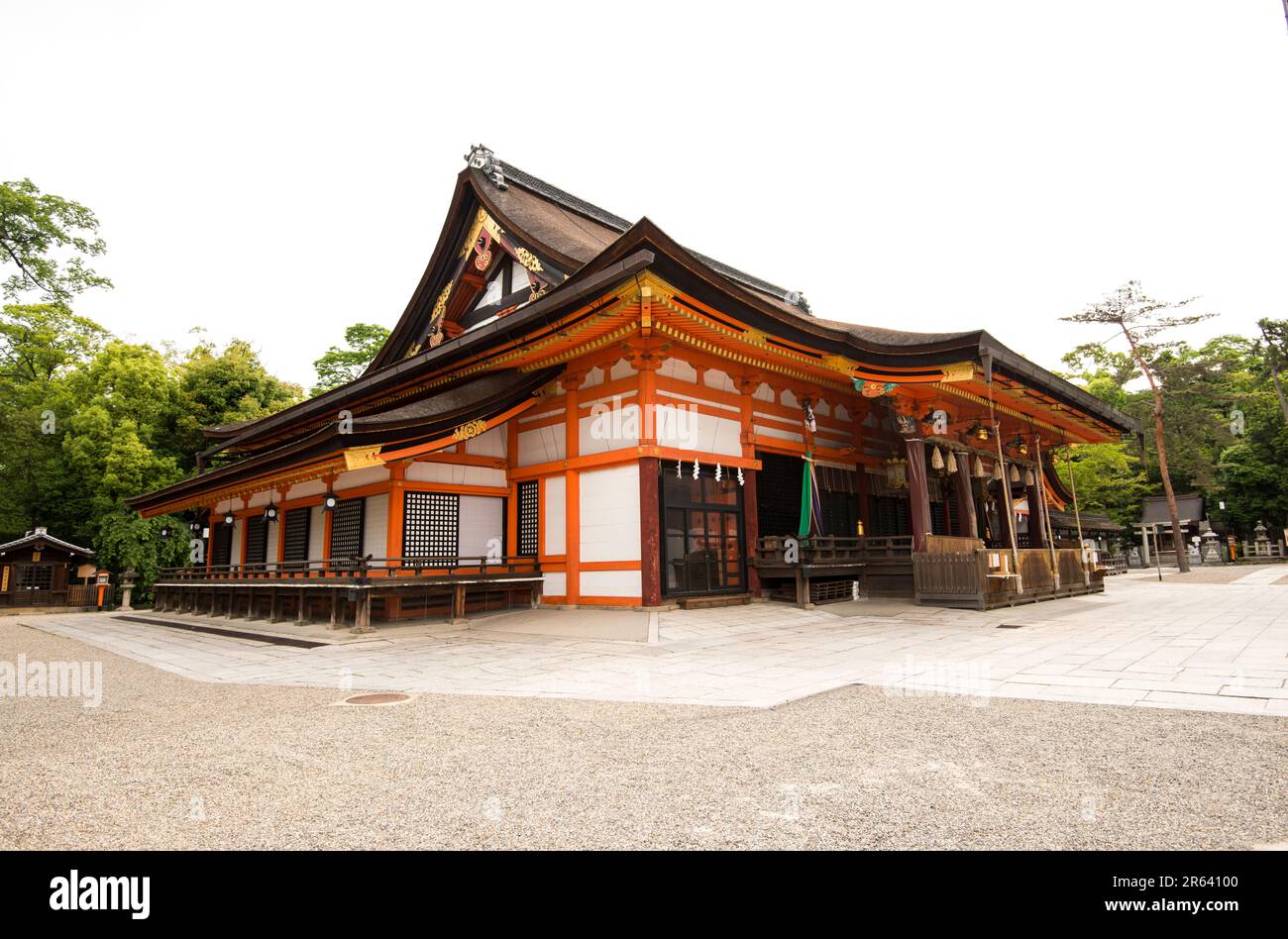 Yasaka Shrine main hall Stock Photo - Alamy