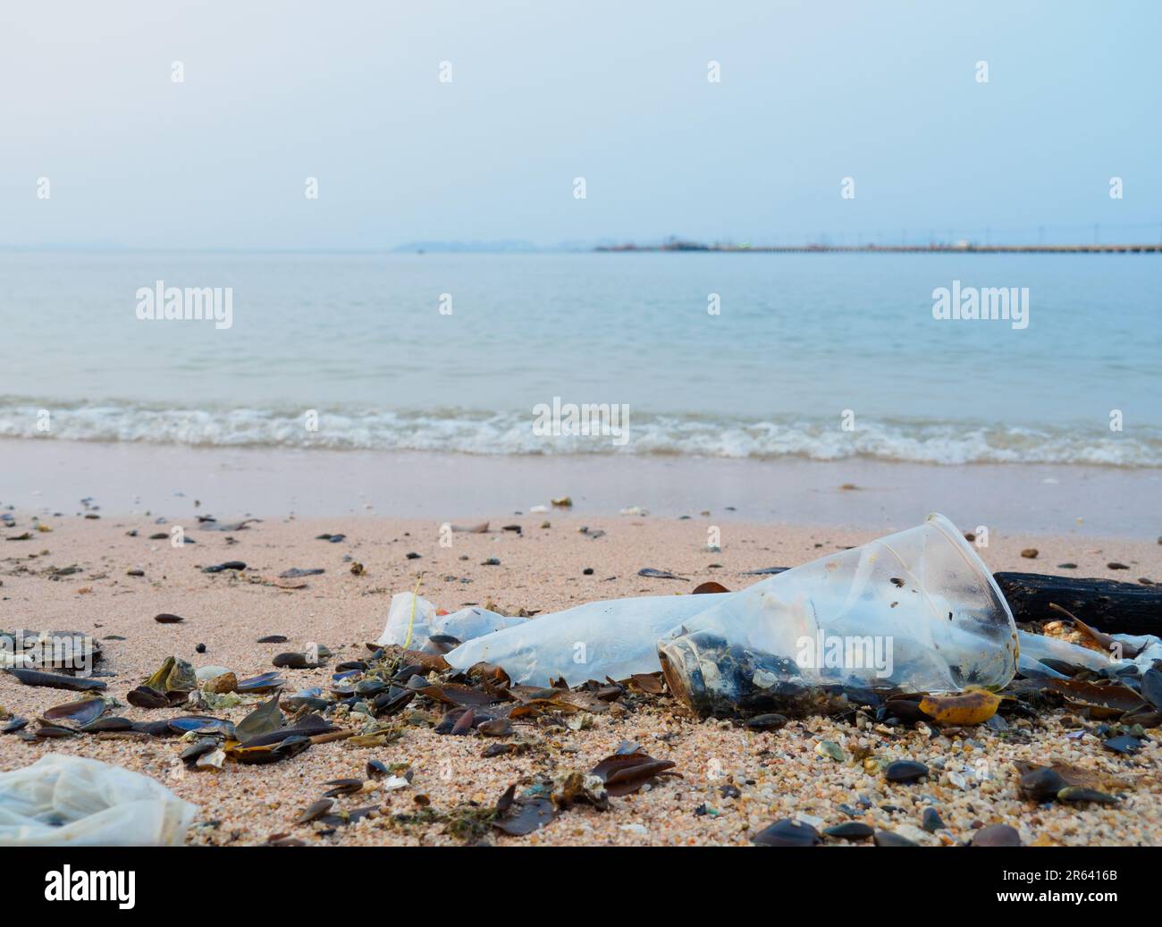 Plastic waste on the beach hi-res stock photography and images - Alamy