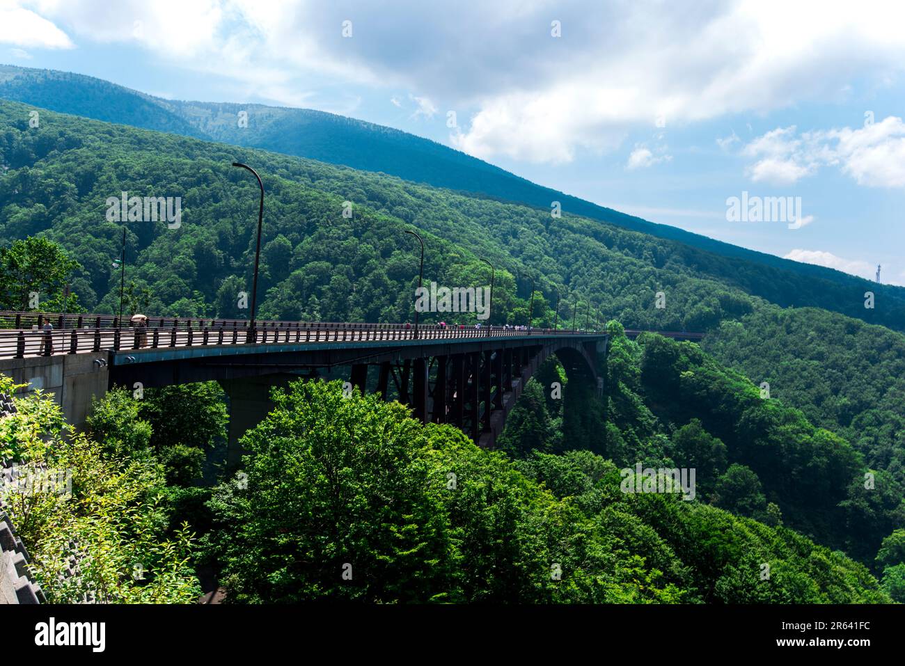 Jogakura Ohashi Bridge and Jogakura Canyon Stock Photo - Alamy