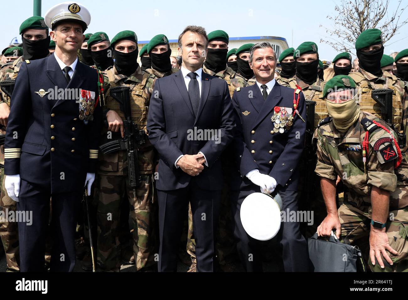 Le président de la république, Emmanuel Macron à une cérémonie en ...