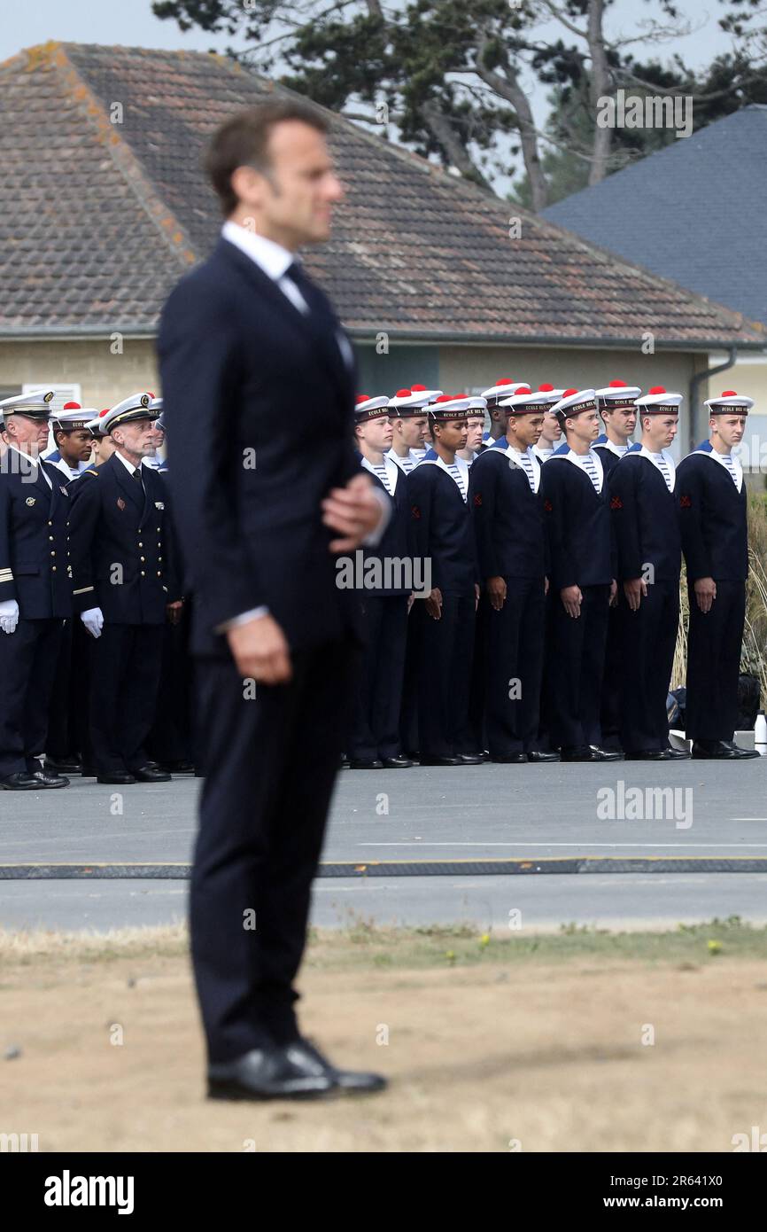 Le président de la république, Emmanuel Macron assiste à une cérémonie ...