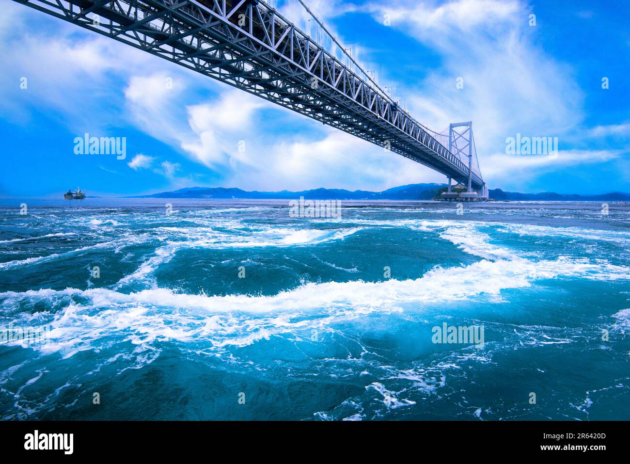 Naruto Whirlpools and Onaruto Bridge Stock Photo - Alamy
