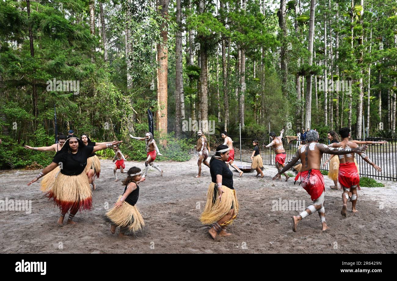 Brisbane, Australia. 07th June, 2023. Members of the Butchulla people ...