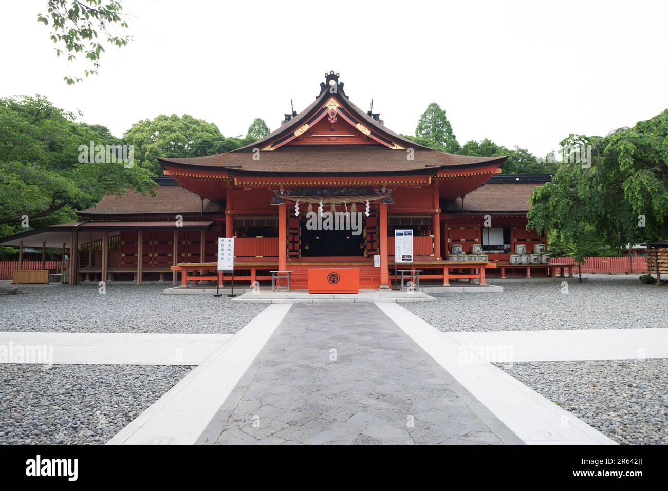Mt. Fuji Hongu Sengen Taisha Shrine Stock Photo - Alamy
