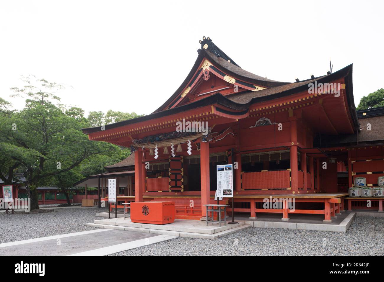 Mt. Fuji Hongu Sengen Taisha Shrine Stock Photo - Alamy