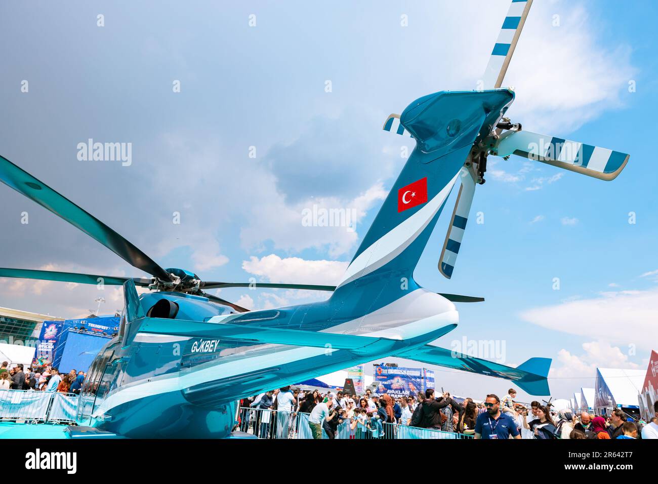 Gokbey general purpose helicopter made by TUSAS. Istanbul Turkiye - 5.1 ...