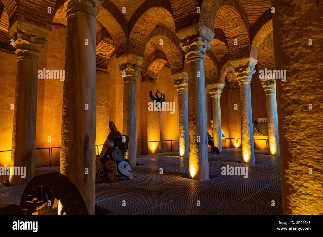 Gulhane Cistern in Gulhane Park. Historical buildings in Istanbul ...