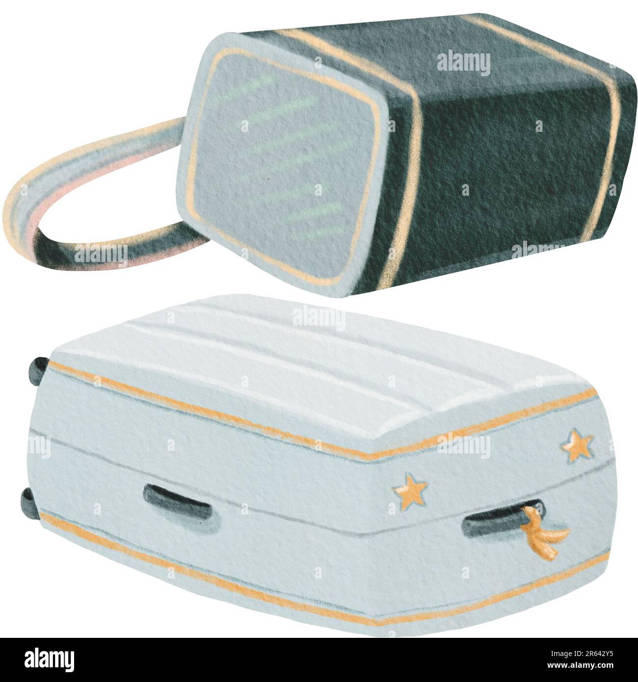 Tourist accessories luggage retro Cut Out Stock Images & Pictures - Alamy