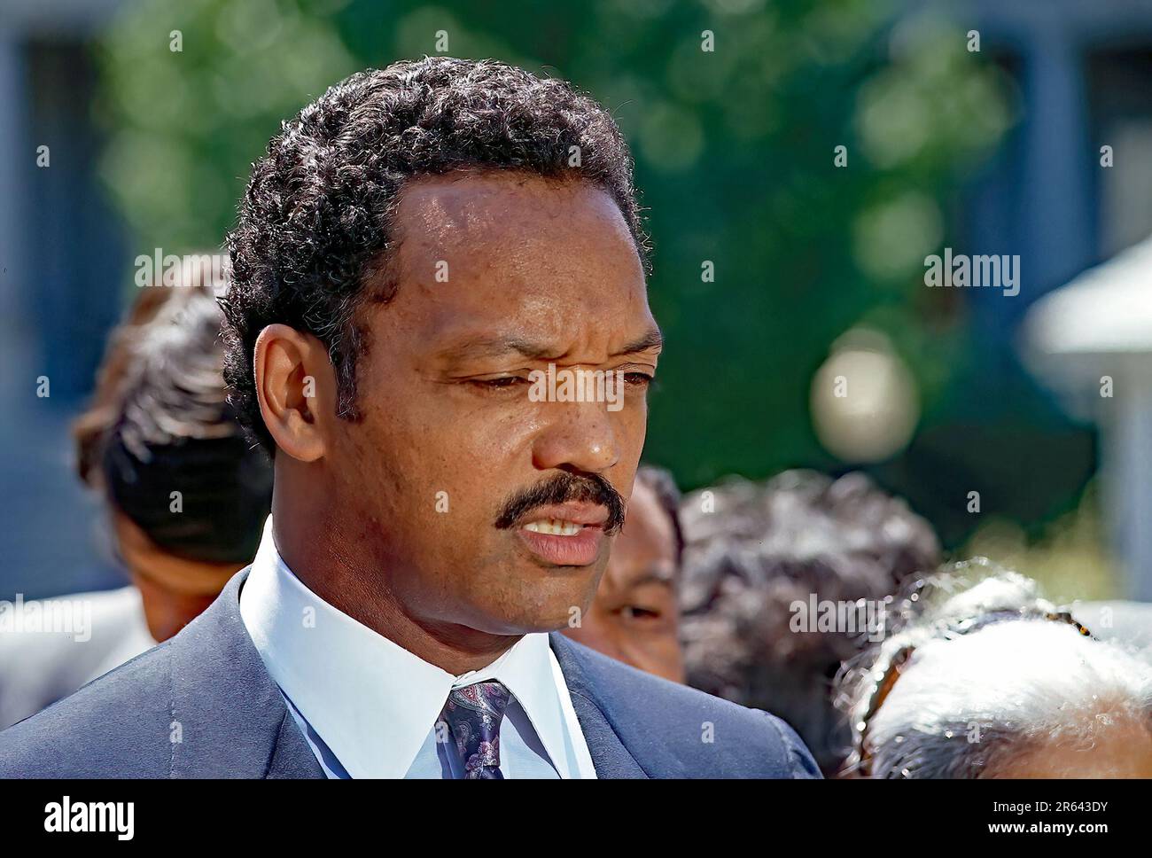WASHINGTON DC - JUNE 30, 1989 Reverend Jesse Jackson speaking to ...