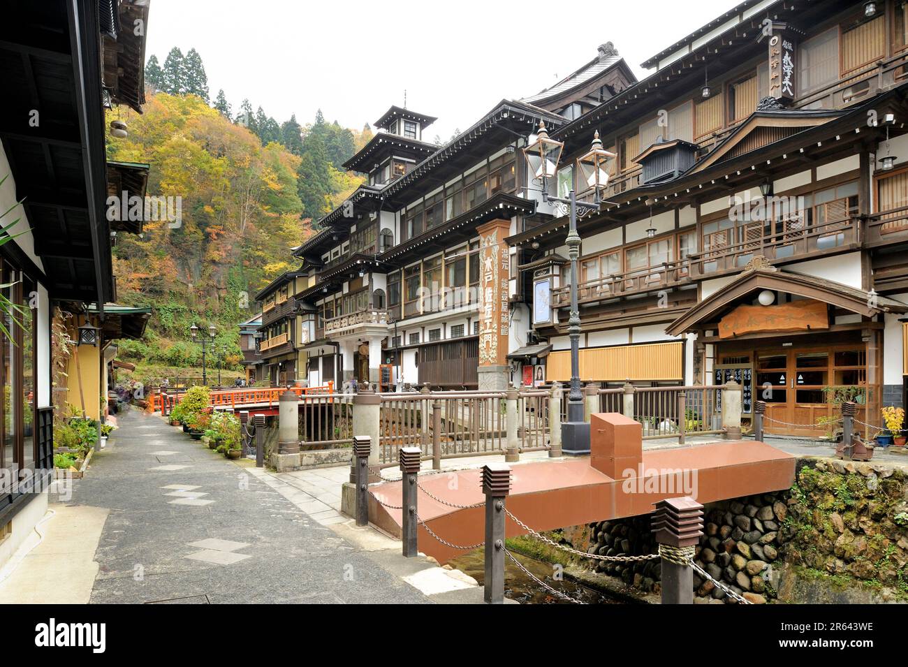 Ginzan Onsen in autumn Stock Photo - Alamy