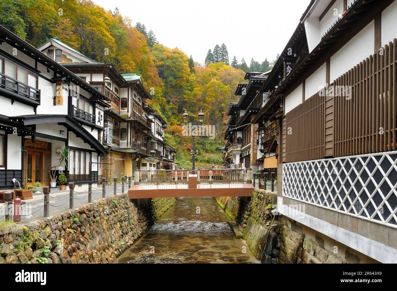 Ginzan Onsen in autumn Stock Photo - Alamy