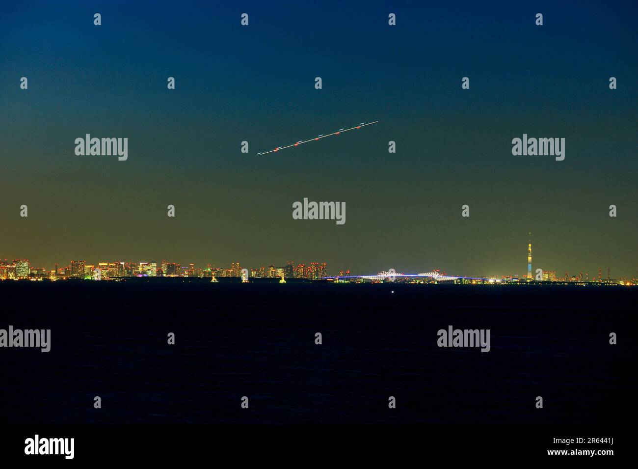 Sky Tree and Gate Bridge Stock Photo - Alamy