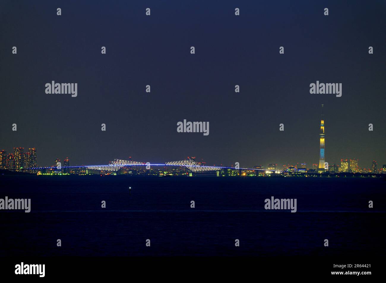 Sky Tree and Gate Bridge Stock Photo - Alamy