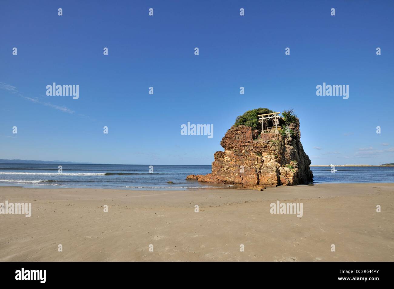 Inasa beach and Bentenjima Stock Photo - Alamy